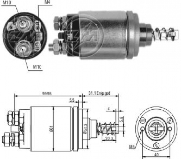Solenoide de Arranque Bosch - Encendido Ferman